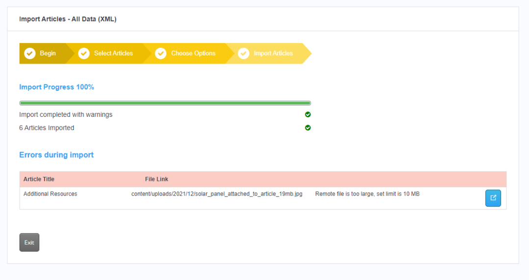 Import Troubleshooting - Echo Knowledge Base