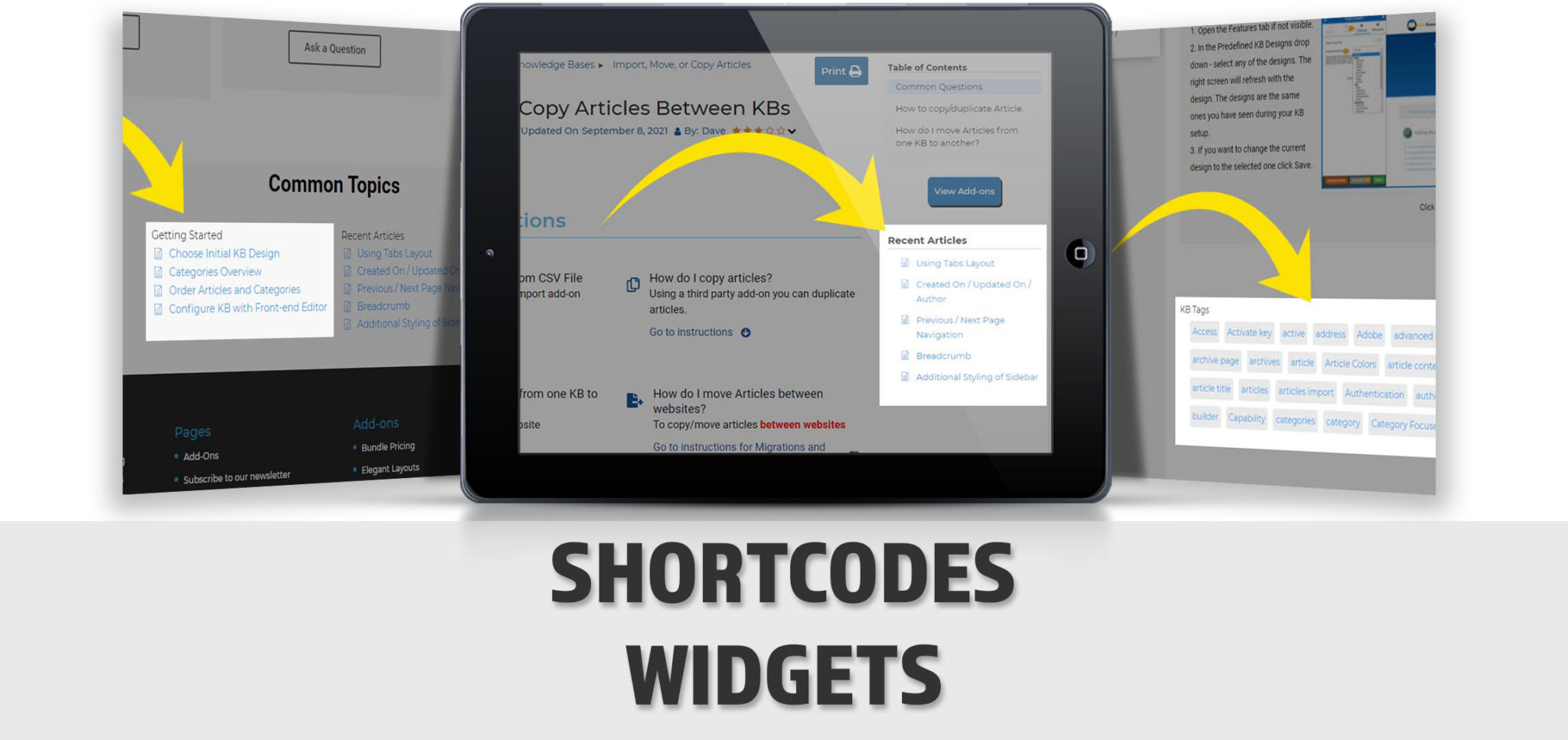 Widgets - Echo Knowledge Base