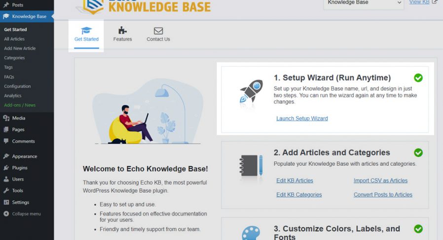 1. Setup Knowledge Base - Echo Knowledge Base